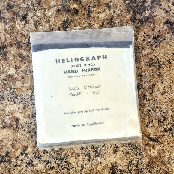 Other | Vintage Heliograph Signal Hand Mirror Ww2 Era Sos Mayday Mirror ...